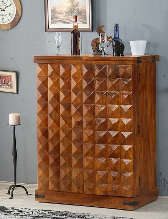 Modern Mini Bar Cabinet Design