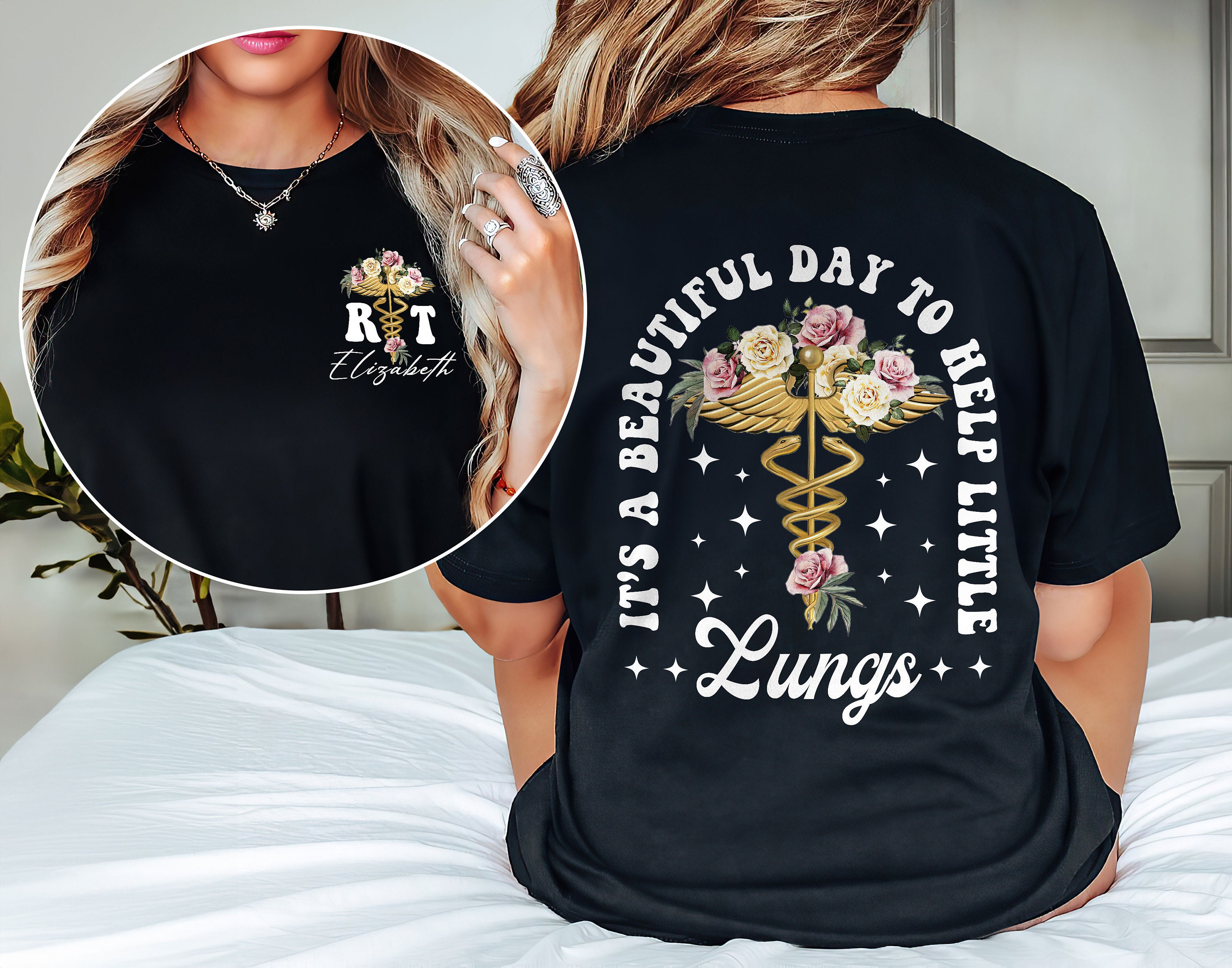 Personalized NICU Respiratory Therapy Shirt, Lung Therapist Shirt, Nicu ...