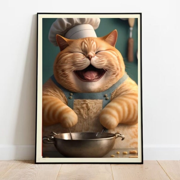 Cat Poster - Etsy