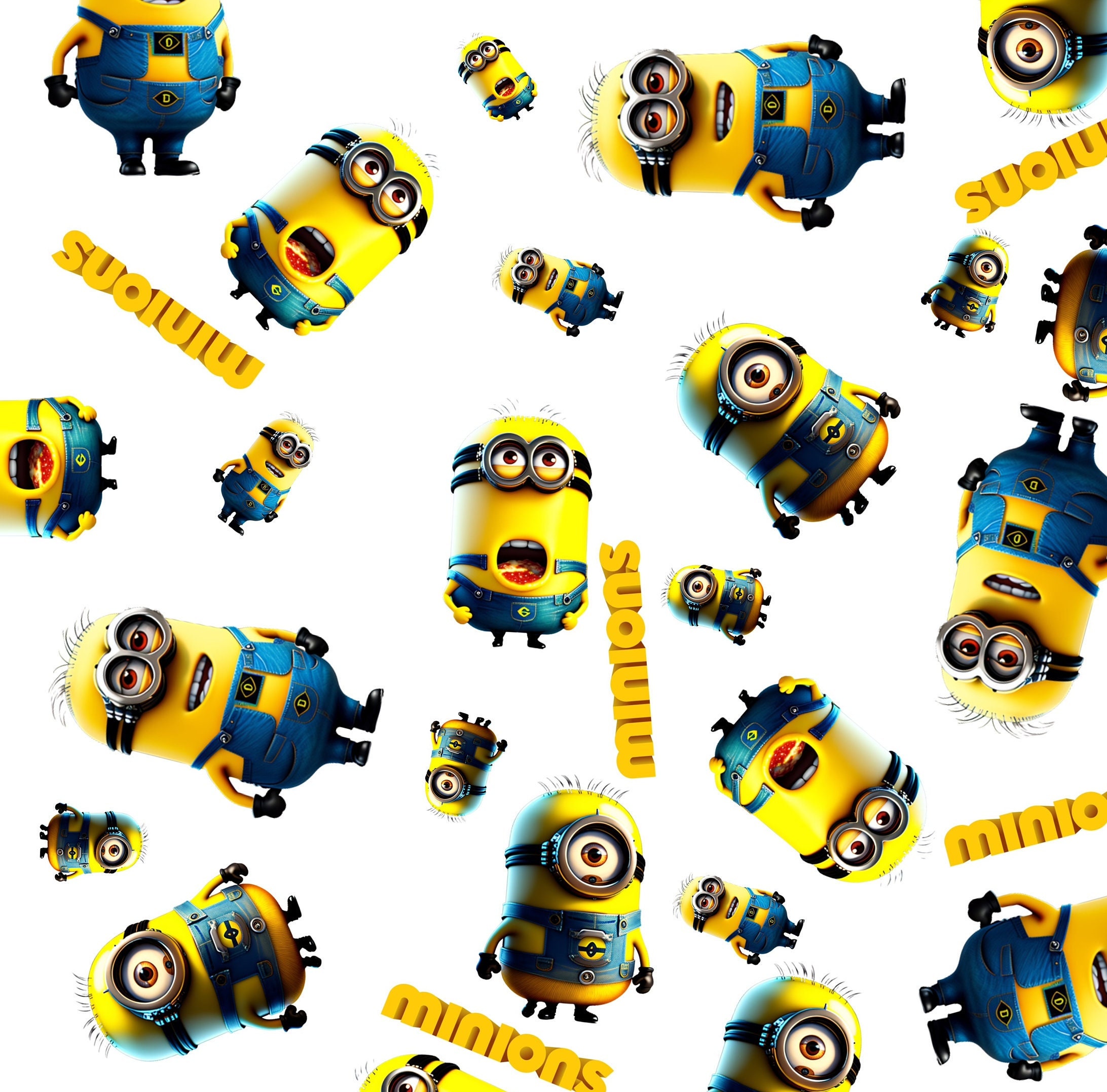 MINIONS Seamless Pattern, Digital Paper - Etsy