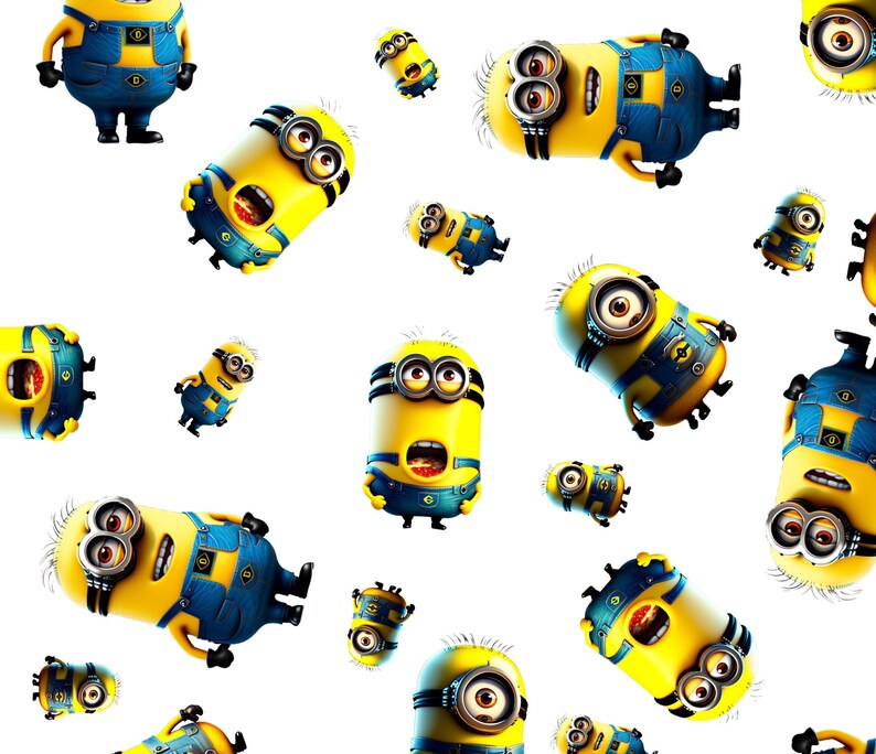 MINIONS Seamless Pattern, Digital Paper - Etsy