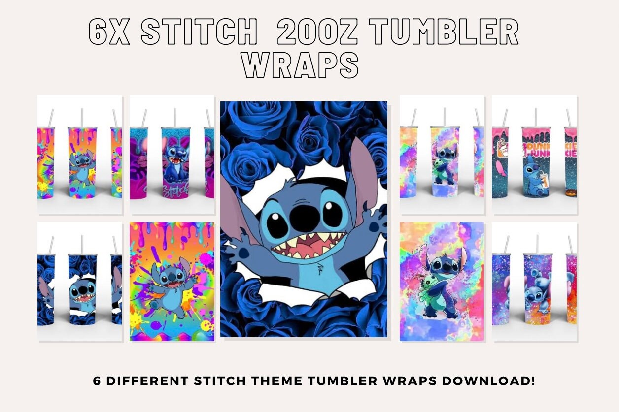 6x Lilo & Stitch SKINNY TUMBLER WRAPS 20oz Tumbler Sublimation - Etsy