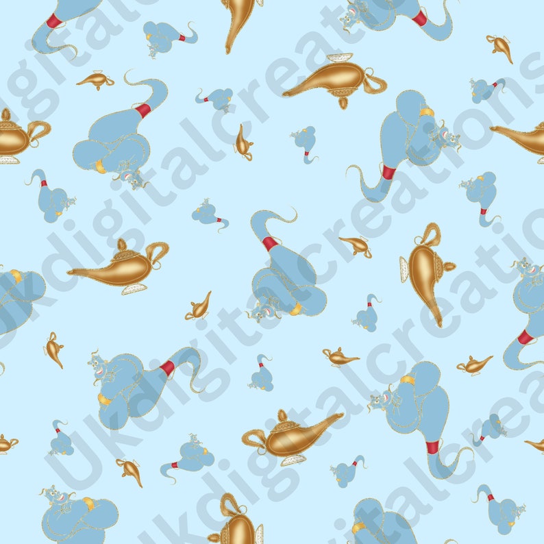 Aladdin SEAMLESS Digital Papers, Patterns - Etsy
