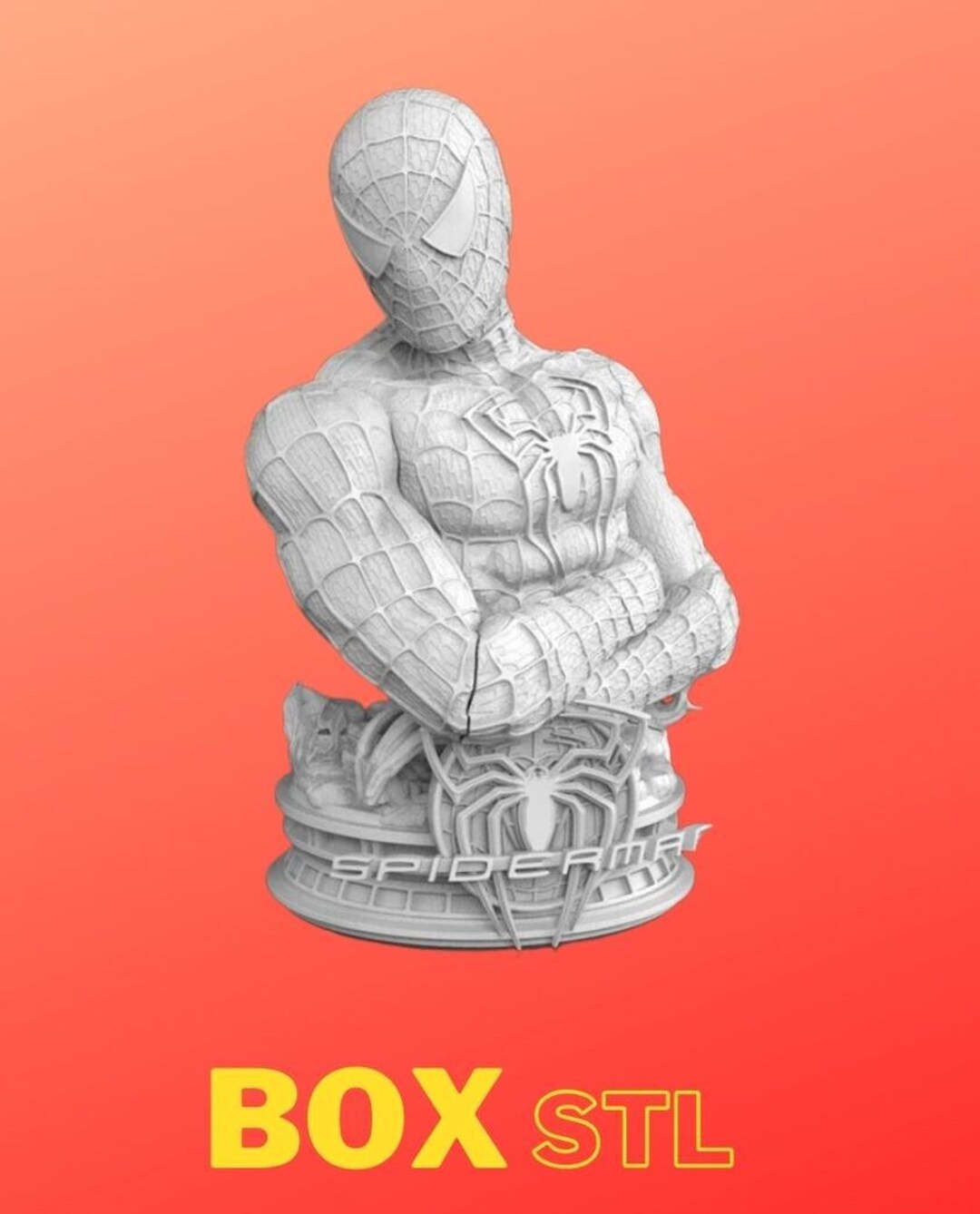 Spiderman Bust 3d Model STL - Etsy