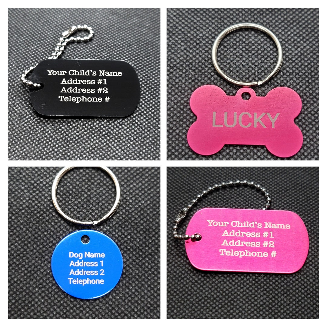 Custom Engraved Pet Tags/id Tags - Etsy