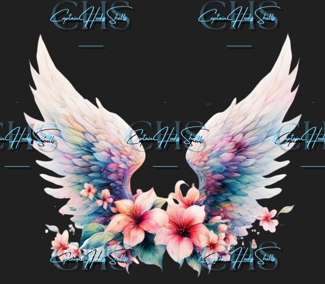 Digital Download ANGEL WINGS RAINBOW Set of 5 Customs Available Easy ...