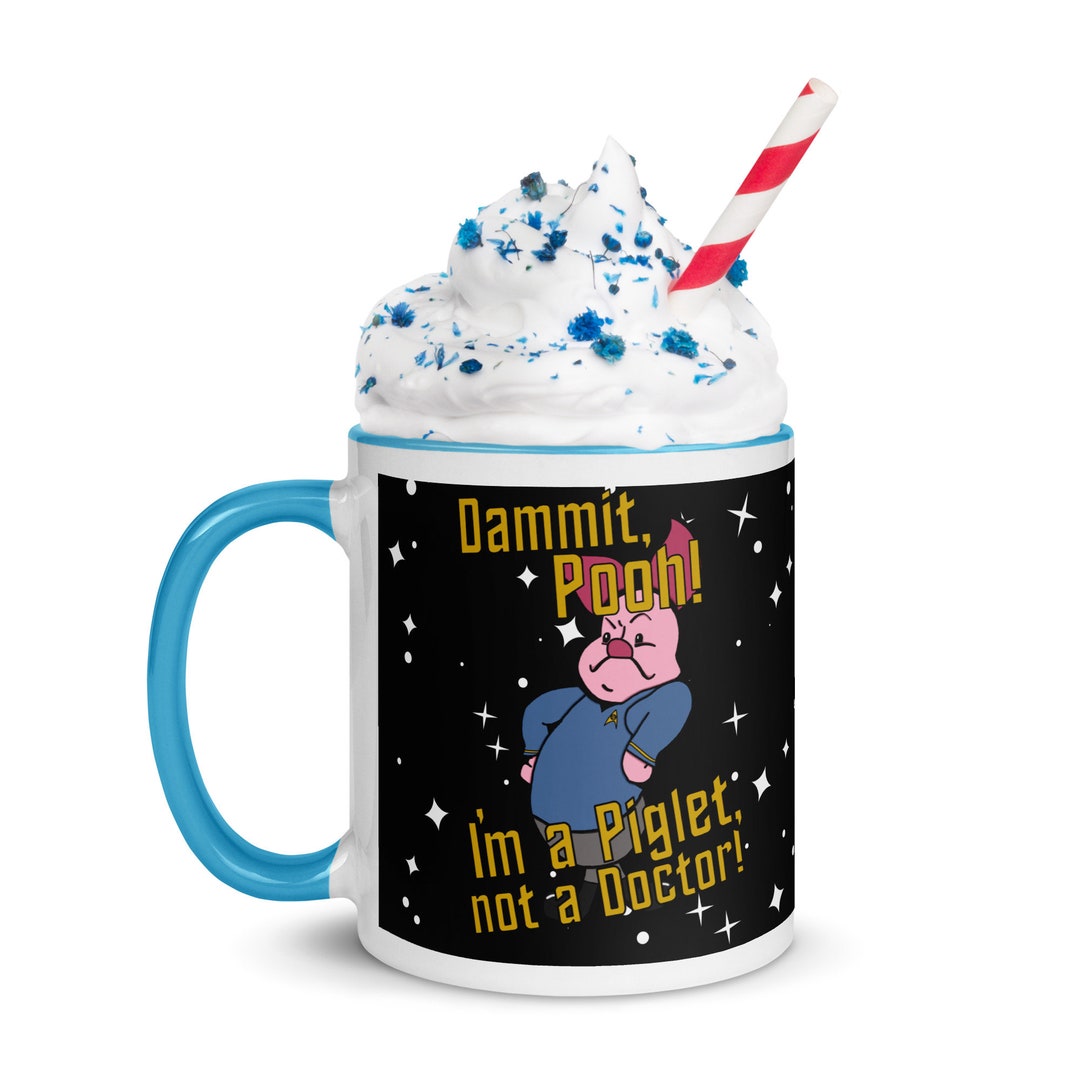 Dammit Pooh Mug With Color Inside - Etsy