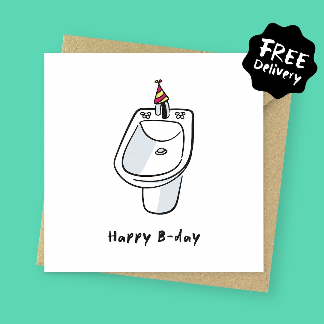 Bidet Pun Funny Birthday Card // Birthday Gift for Her, for Him, for ...