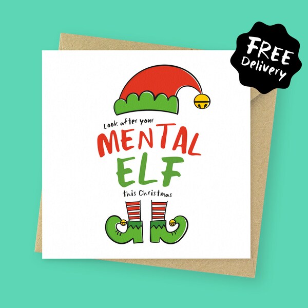 Mental Health Christmas Cards - Etsy UK