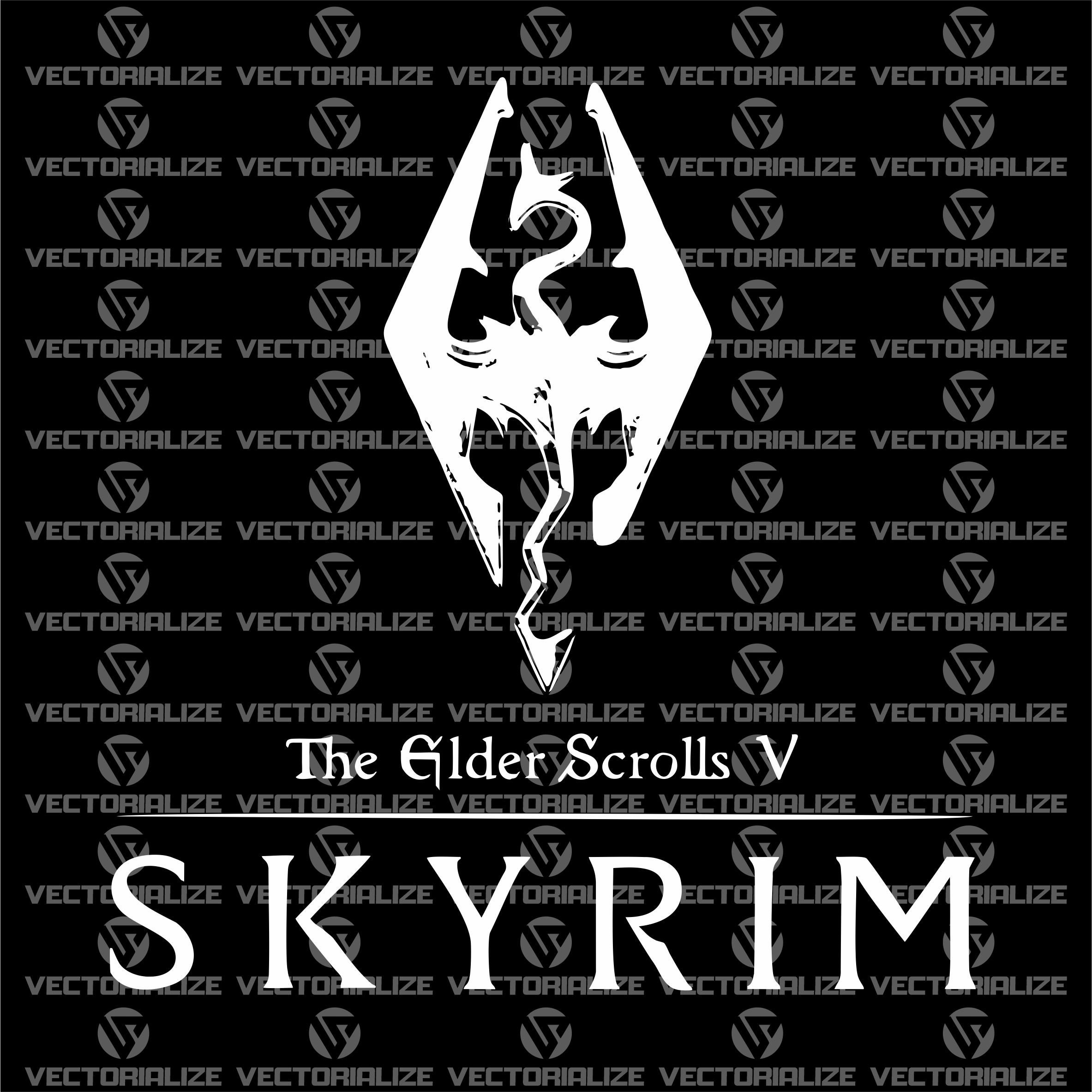 Skyrim SVG FILE. Ready for Cricut and Silhouette Cameo - Etsy UK
