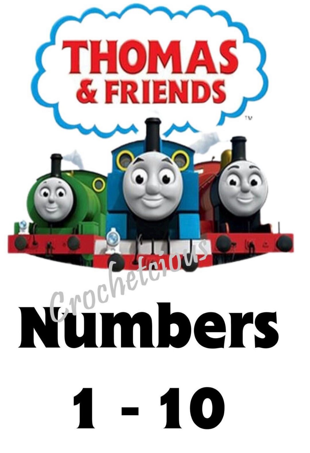 Thomas & Friends Number Flashcards, Numbers 1-10, Pre-school, Toddler ...