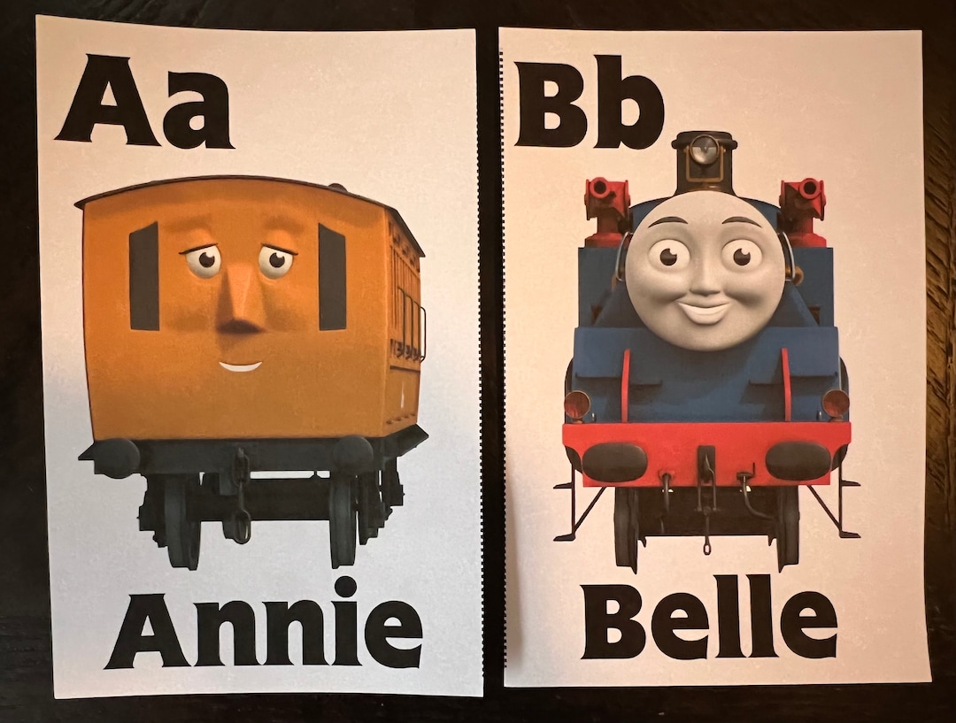 Thomas and Friends Alphabet Flash Cards A-Z (printable) - Etsy