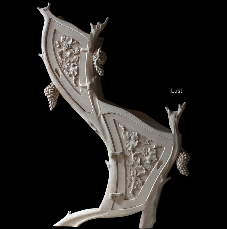 Hand Carved Sycamore Wood Sculpture, Functional Art Furniture - Etsy