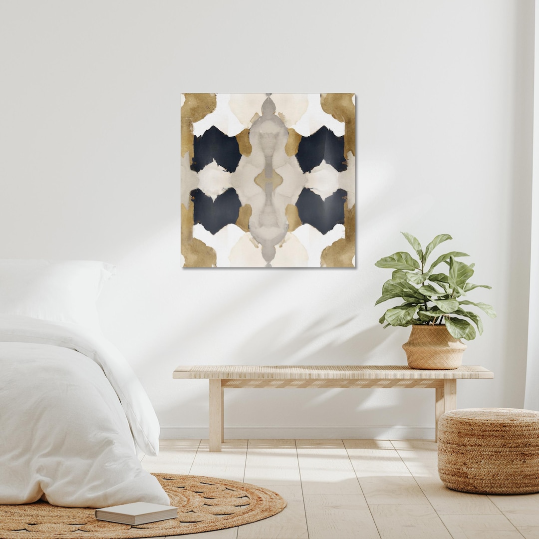 Palette Knife Abstract Art Print, Beige Taupe Brown Canvas, Framed - Etsy