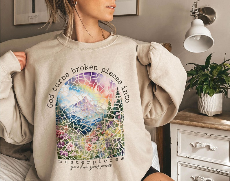 Christian Shirt God Turns Broken Pieces Into Masterpieces - Etsy