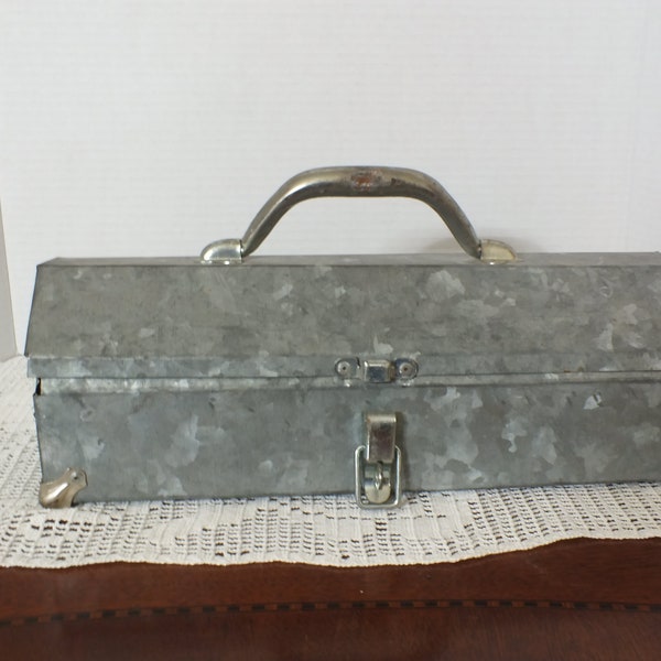 Galvanized Tool Box - Etsy