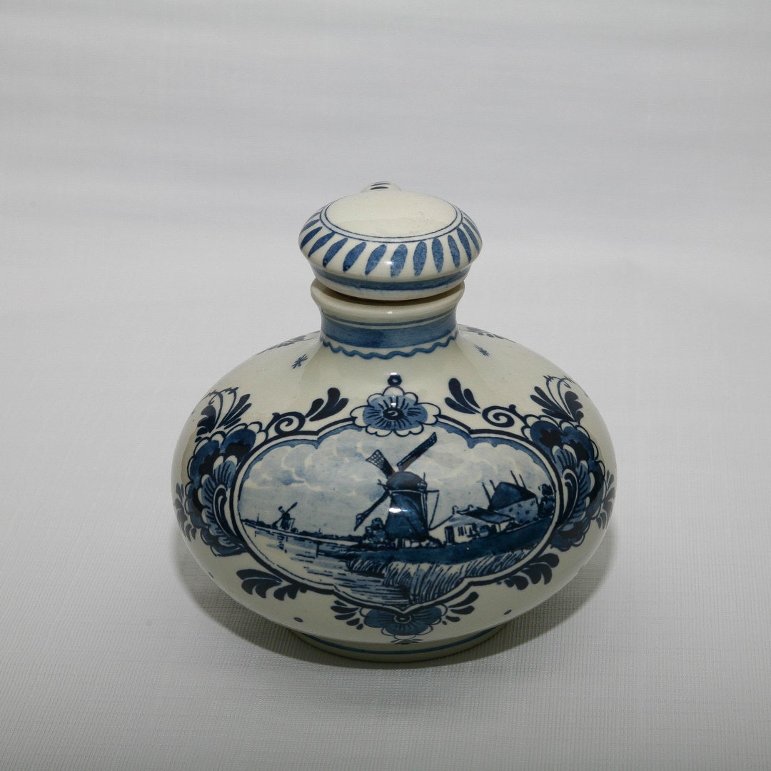 Bols Ceramic Liqueur Decanter Delft Blue Made in Holland - Etsy