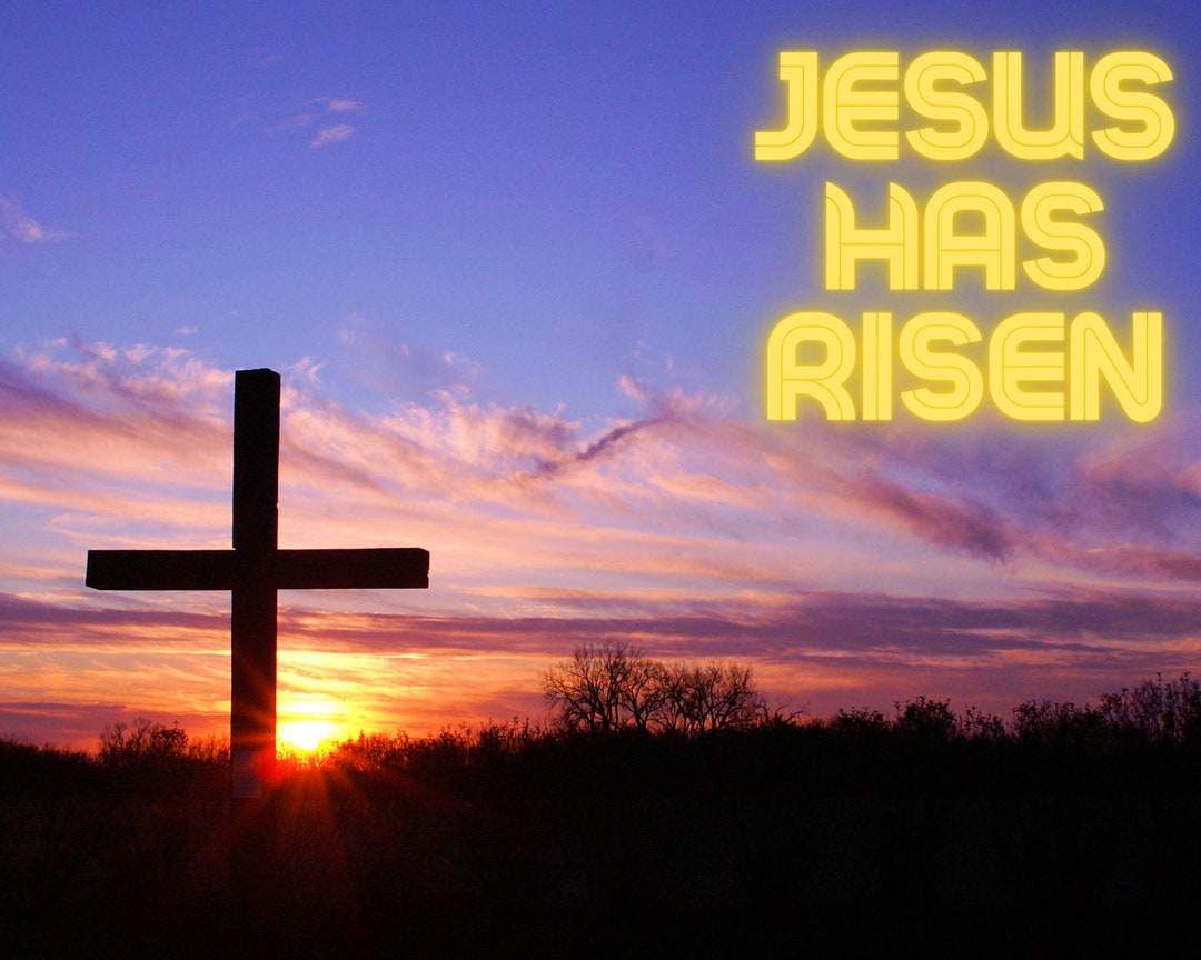 Jesus Has Risen Wall Art - Etsy
