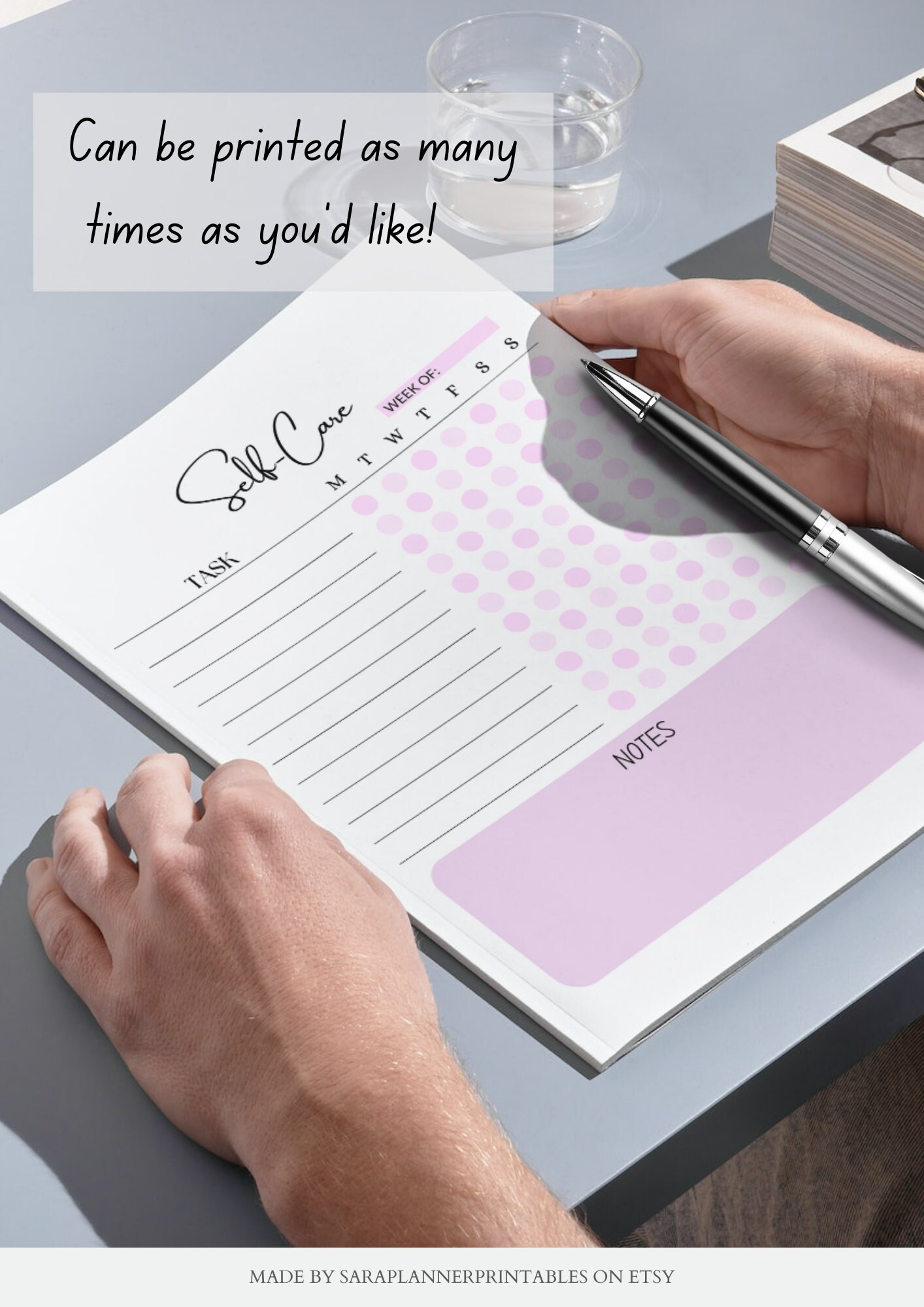 Self Care Checklist, Routine Printables, Printable Digital PDF Wellness ...