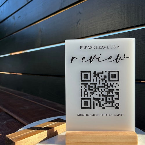Review QR Code Sign Review Sign Signs for Businesses - Etsy