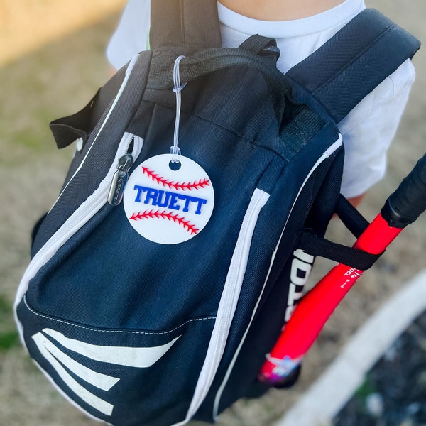 Baseball Bag Tag - Etsy