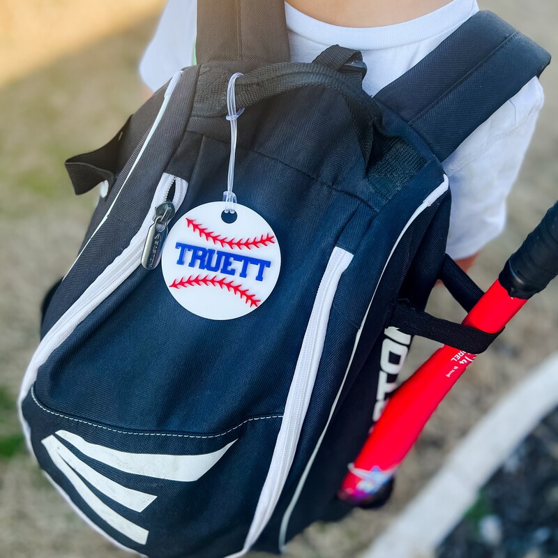 Baseball Bag Tag - Etsy