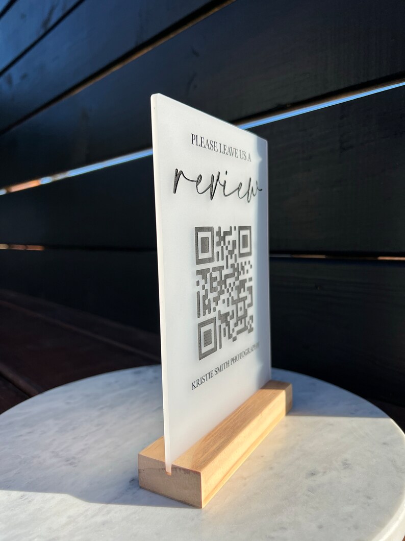 Review QR Code Sign Review Sign Signs for Businesses - Etsy