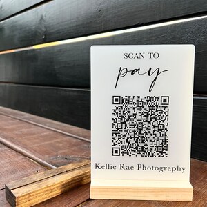 Scan to Pay, Scan to Pay Sign, Pay Sign, Small Business, QR Code Sign ...
