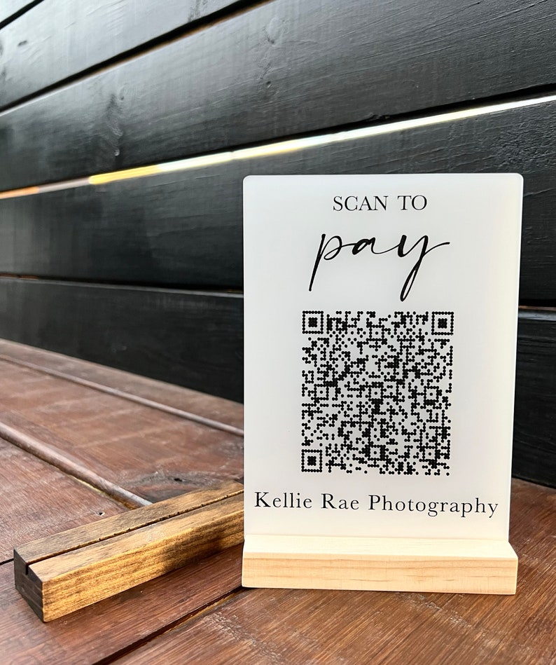 Scan to Pay Scan to Pay Sign Pay Sign Small Business QR - Etsy