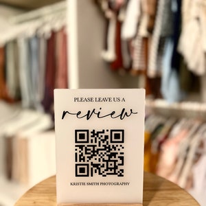 Review QR Code Sign Review Sign Signs for Businesses - Etsy