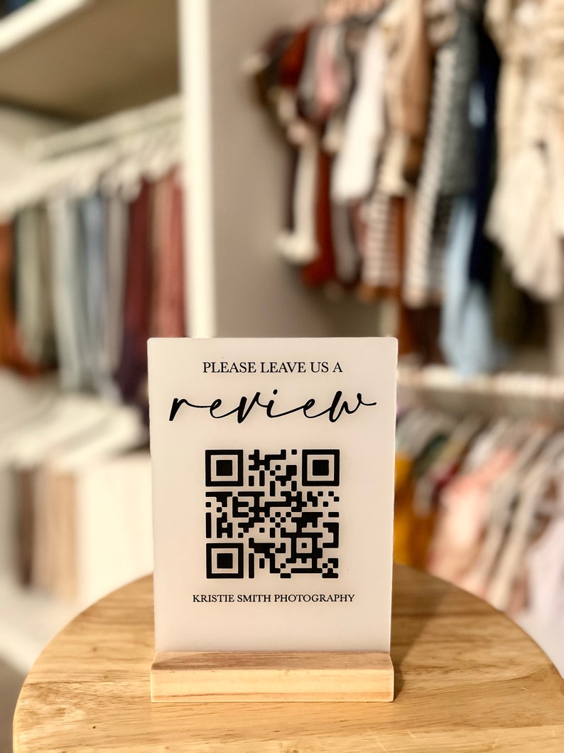 Review QR Code Sign Review Sign Signs for Businesses - Etsy