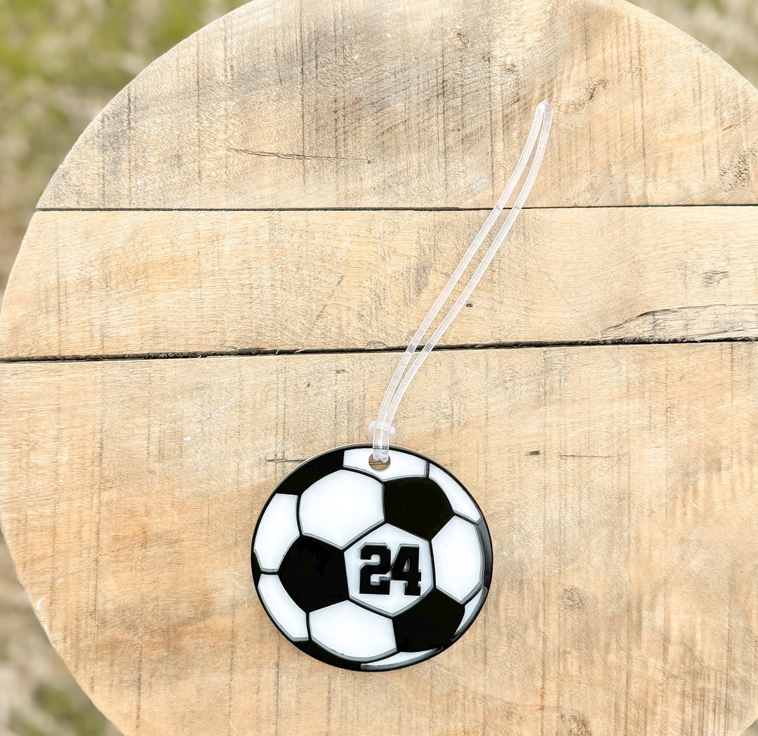 Soccer Bag Tag, Name Tag for Soccer Bag, Soccer Name Tag, Soccer Bag ...
