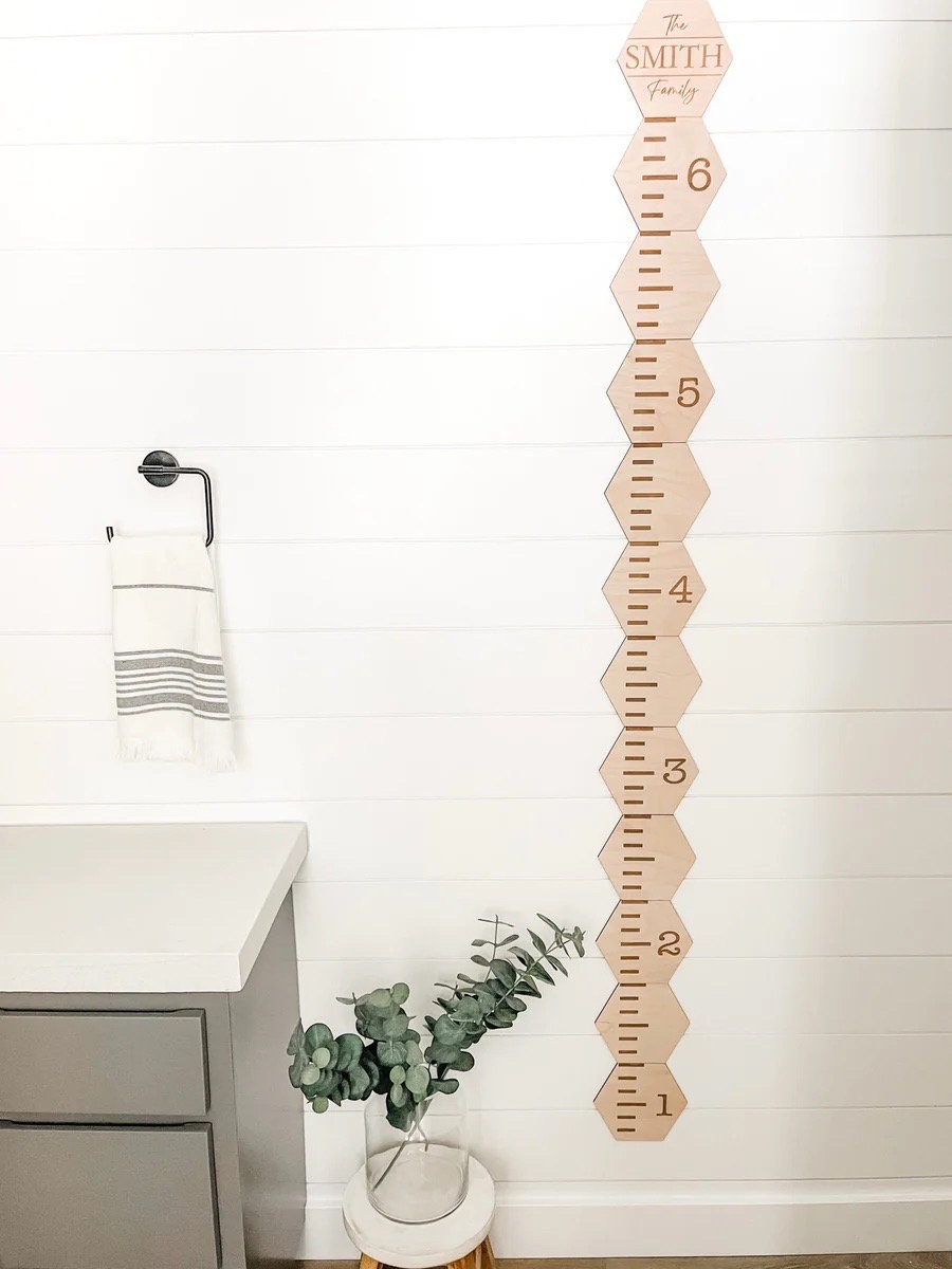 Growth Ruler Wood Growth Ruler Baby Shower Gift 1st - Etsy