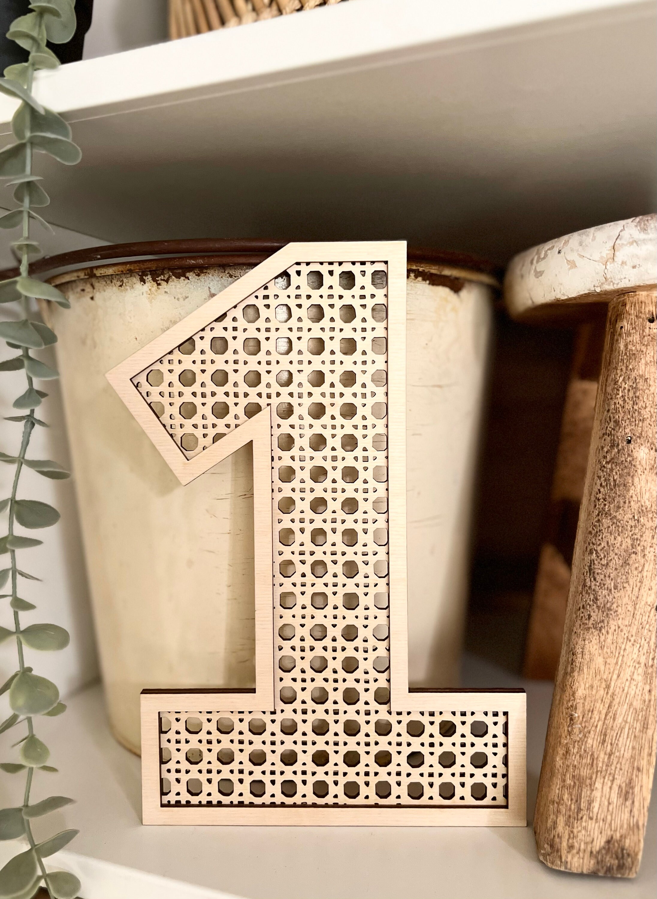 Rattan Number 1 Boho 1 Boho Number 1 Boho Birthday Party - Etsy