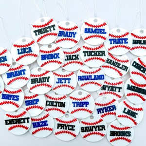 Baseball Bag Tag, Name Tag for Baseball Bag, Baseball Name Tag ...