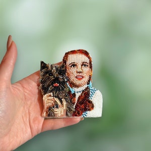 Custom Embroidered Portrait , Portrait From Photo , Beaded Brooch ,art ...