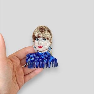 Custom Embroidered Portrait , Portrait From Photo , Beaded Brooch ...