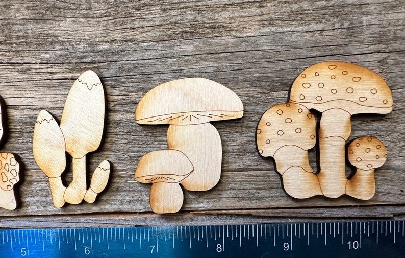 Laser Cut Mushrooms for Crafts, Mushrooms Blanks for DIY, Laser Cut ...