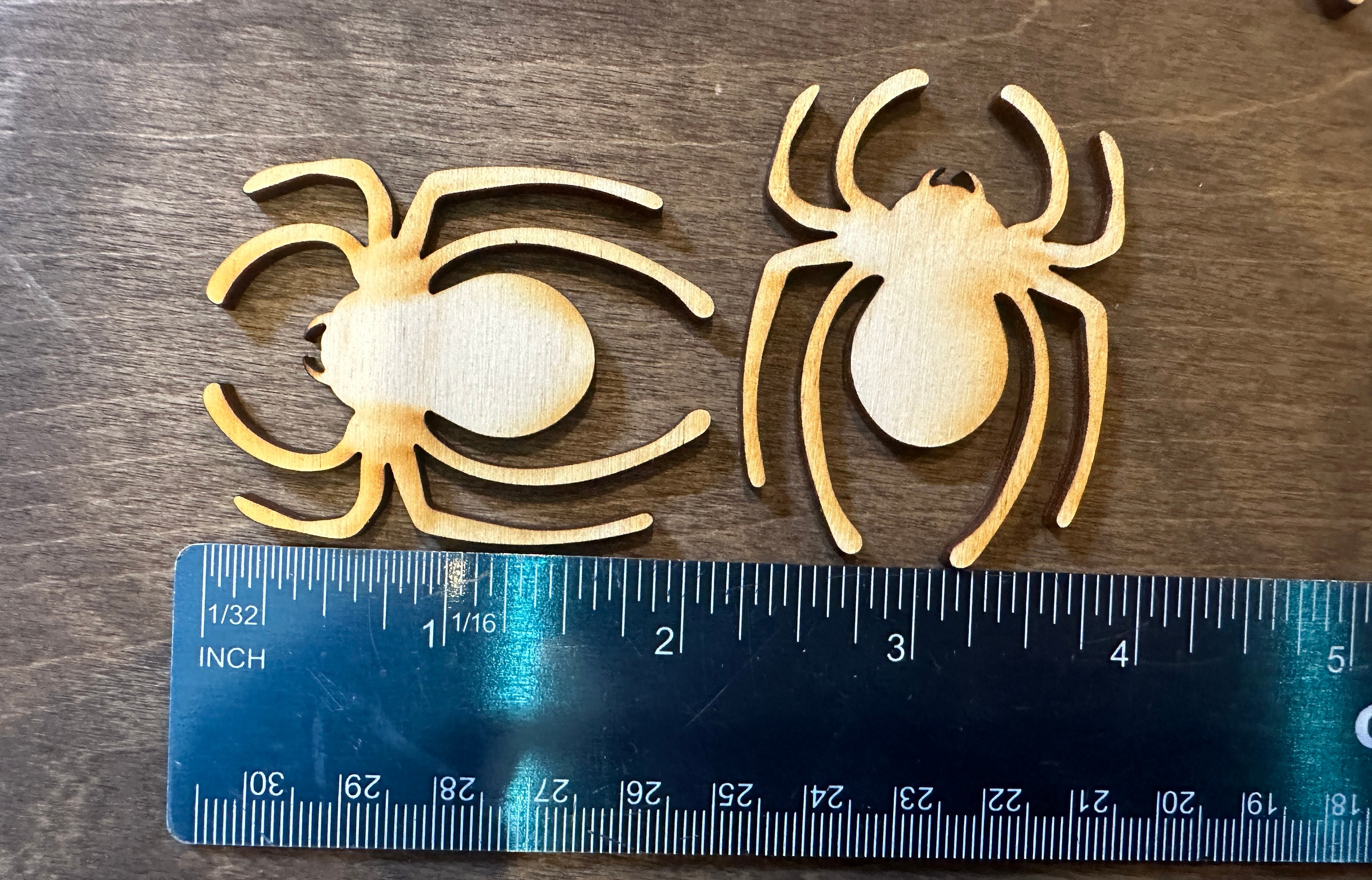 Laser Cut Spiders for Crafts, Spider Cutouts for Crafting Halloween ...