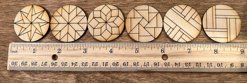 Laser Cut Mosaics for Crafts Mosaic Rounds for Crafting DIY - Etsy