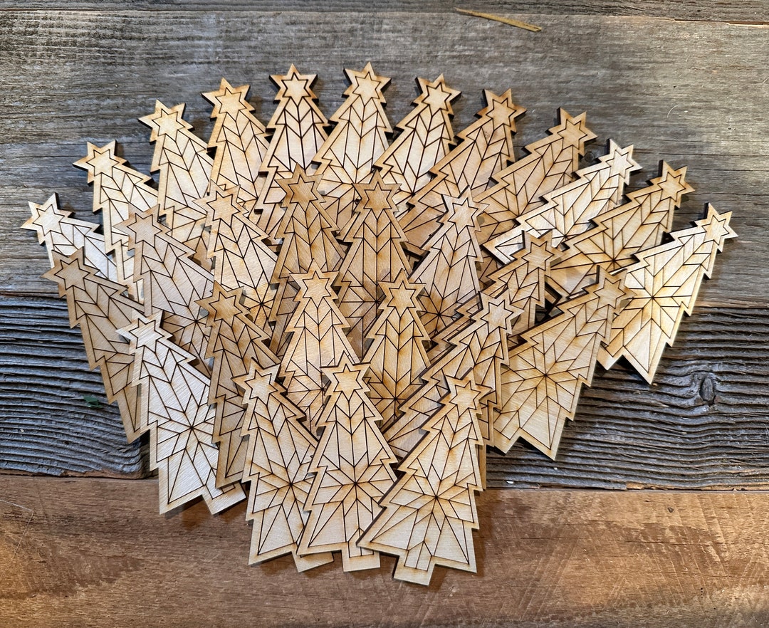 Laser Cut Christmas Trees for Crafts and Ornaments, Christmas Tree Barn ...