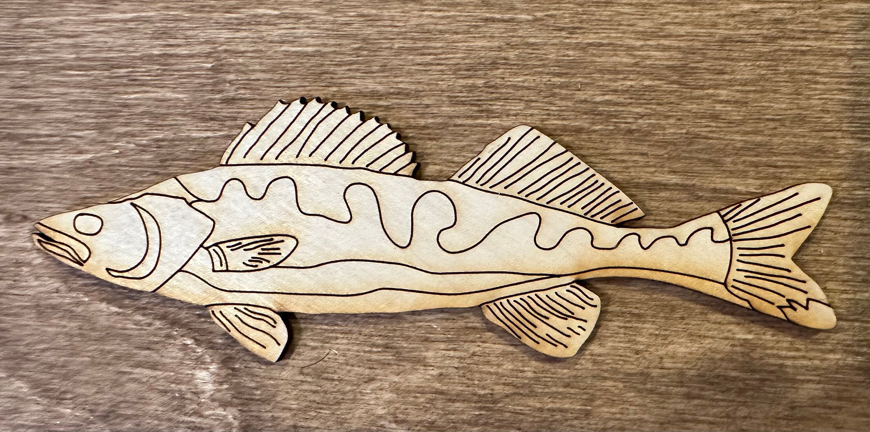 Laser Cut Decorative Walleye for Crafts, Fish Blanks for Crafting DIY ...