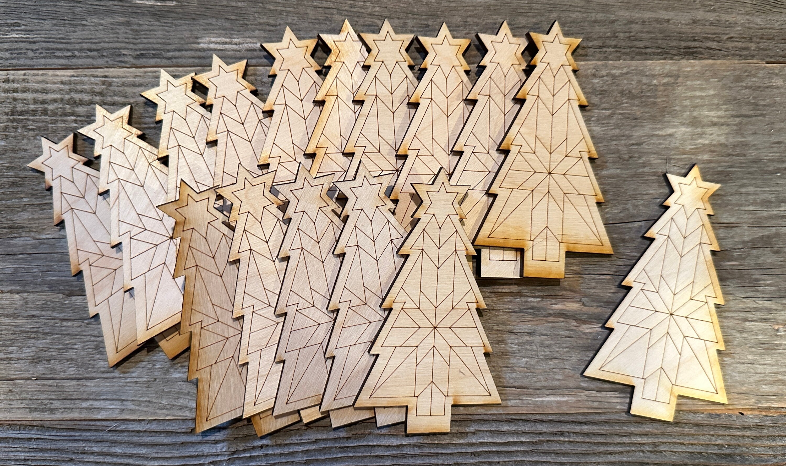 Laser Cut Christmas Trees for Crafts and Ornaments, Christmas Tree Barn ...