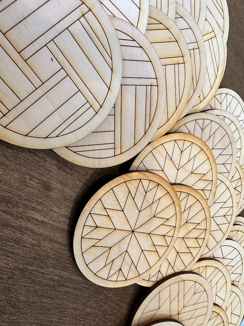 Laser Cut Mosaics for DIY Crafts, Laser Cut Barn Quilt Circles, DIY ...