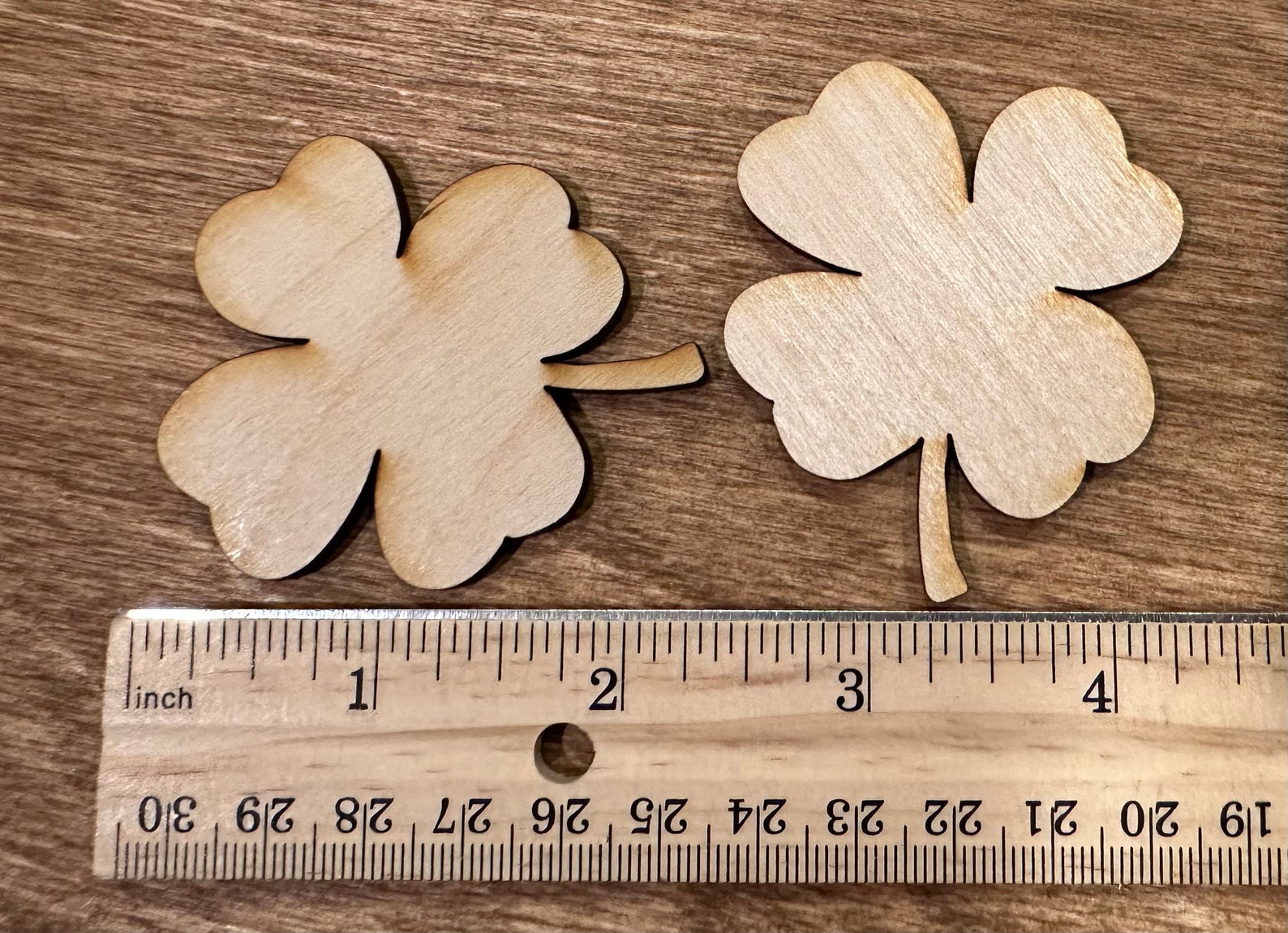 Laser Cut Shamrock Blanks for Crafts, Laser Cut Shapes, Small Shamrocks ...