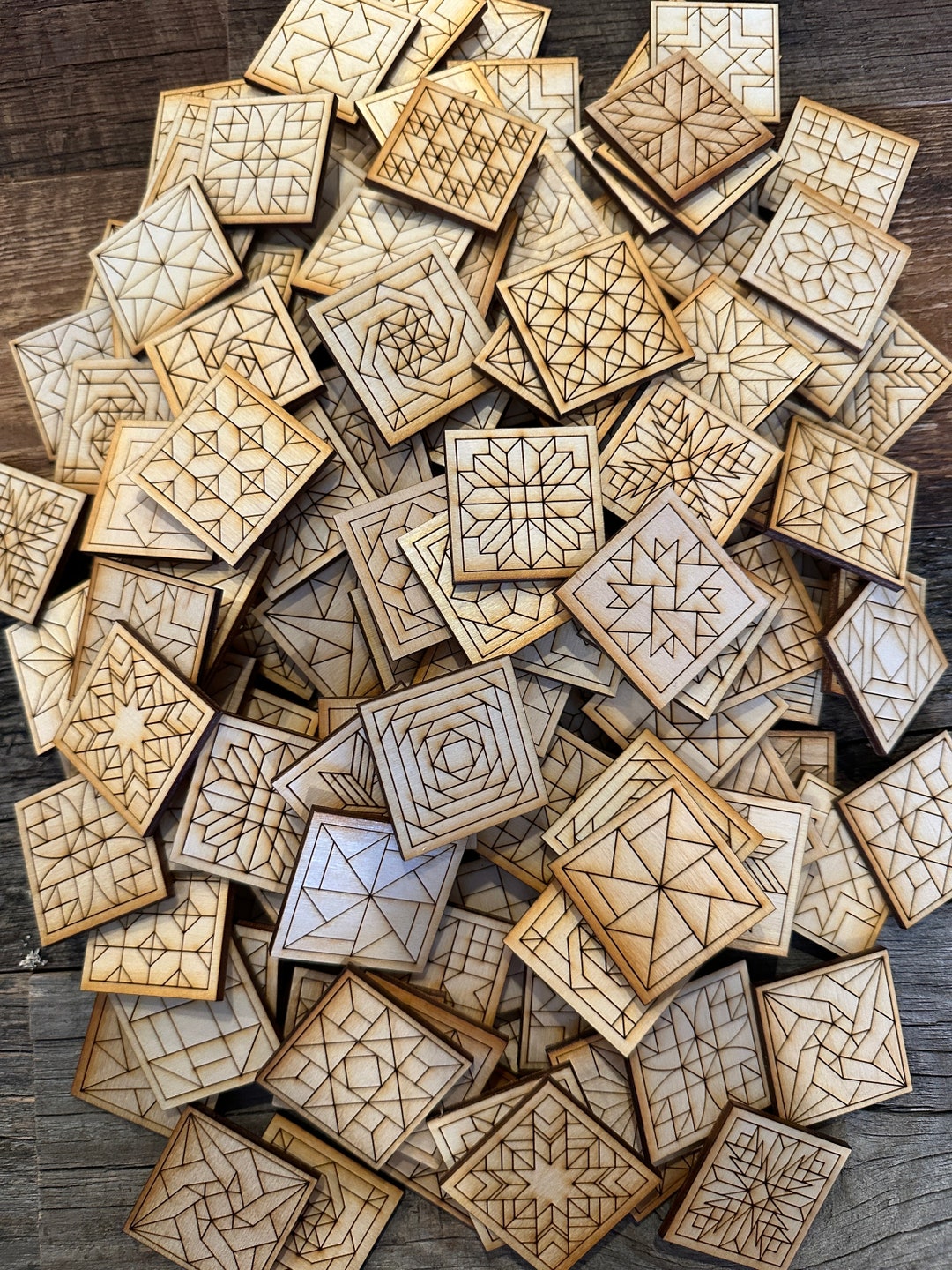 Bulk Laser Cut Mosaics for Crafts, Mosaic Squares for Crafting DIY Home ...
