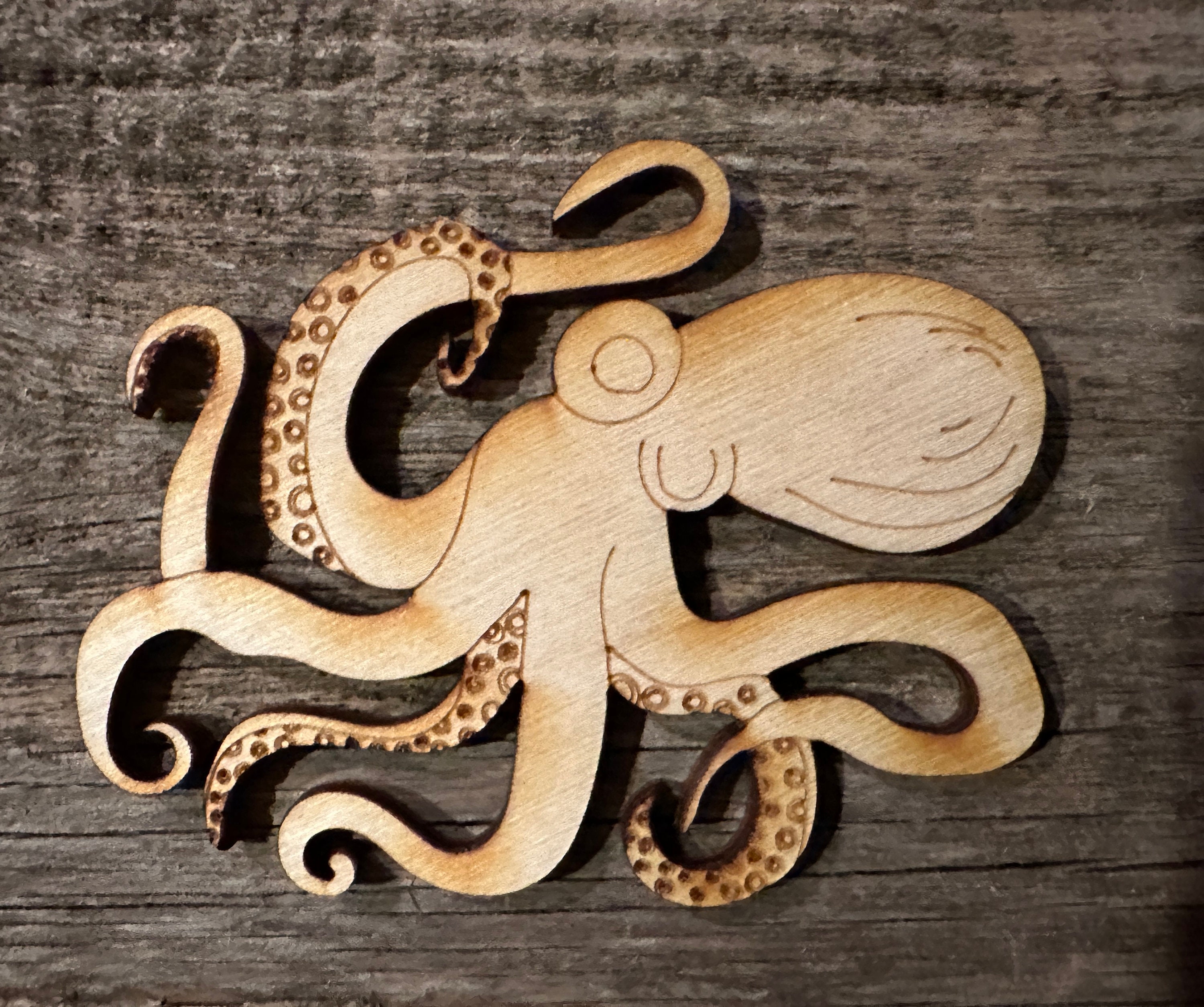 Laser Cut Decorative Octopus for Crafts, Octopi Blanks for Crafting DIY ...