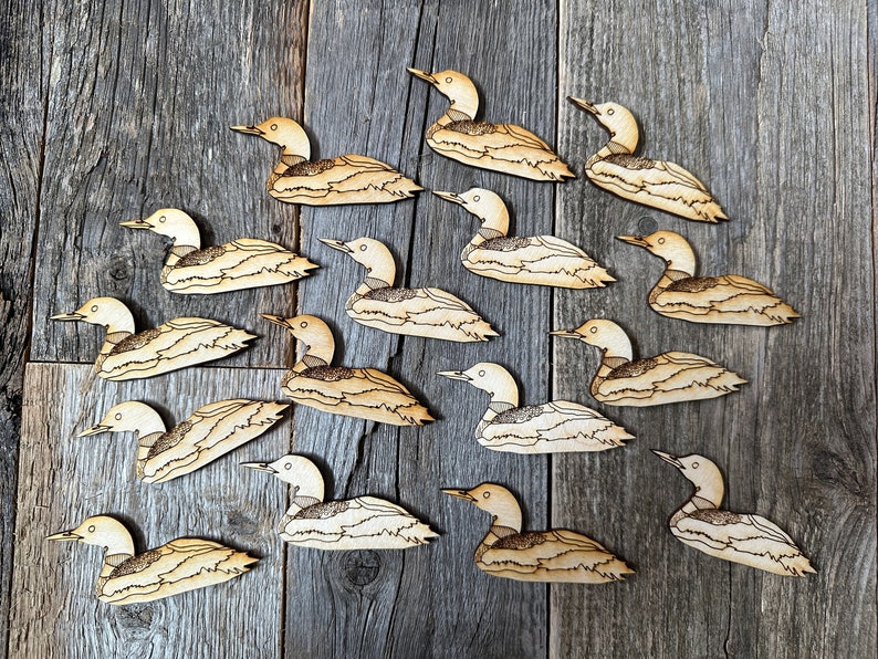 Laser Cut Decorative Loons for Crafts Loon Cutouts for - Etsy