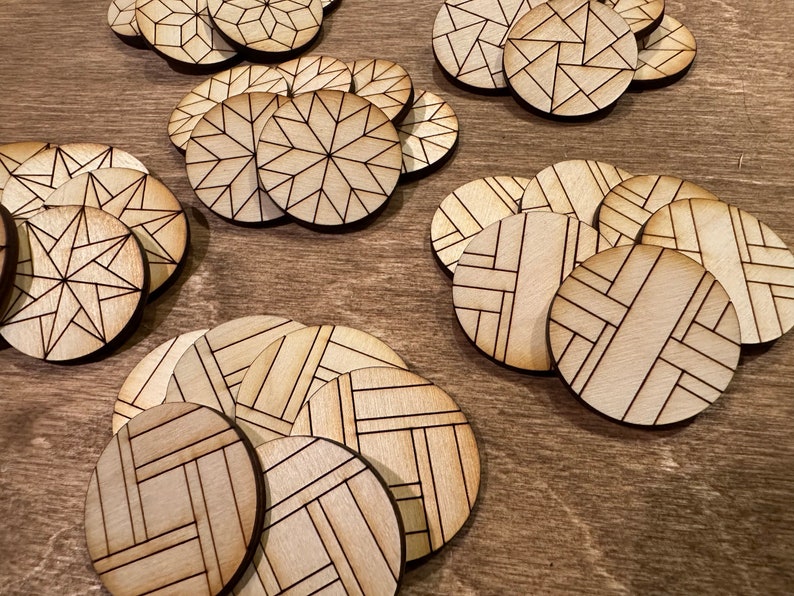 Laser Cut Mosaics for Crafts Mosaic Rounds for Crafting DIY - Etsy