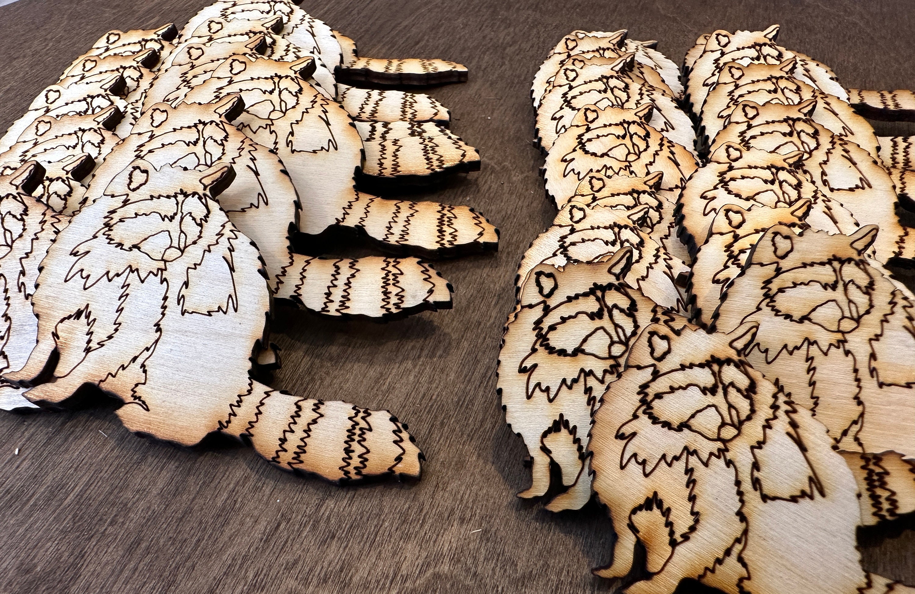 Laser Cut Decorative Raccoons for Crafts Raccoons Blanks for - Etsy